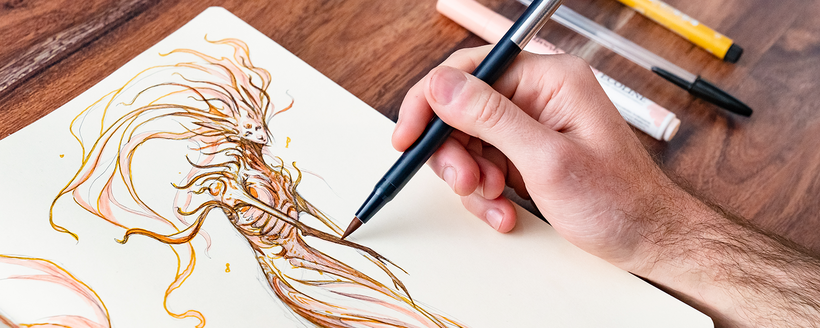 Online Course - Fantasy Sketchbook: Draw Characters from Imagination ...