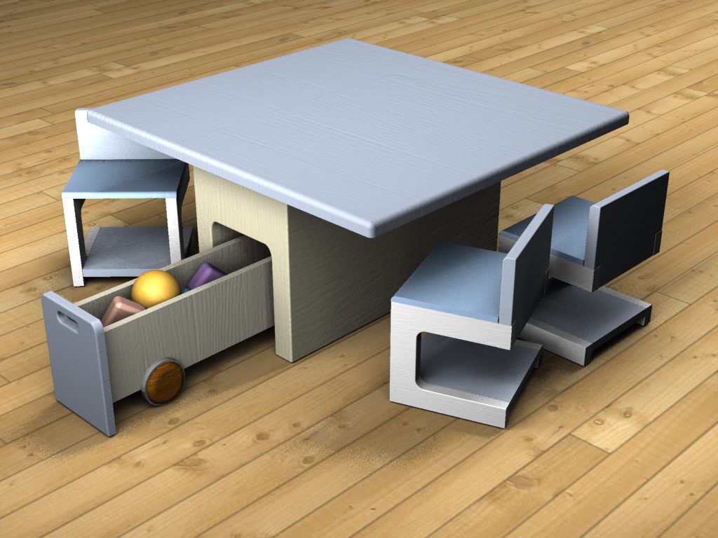 Proyecto muebles 3d | Domestika